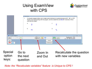Using examview files with cps | PPT