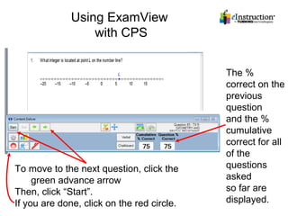 Using examview files with cps | PPT
