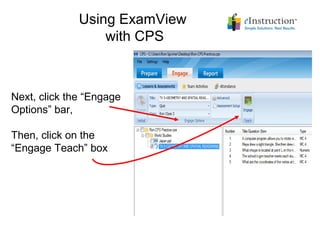 Using examview files with cps | PPT