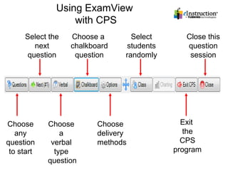 Using examview files with cps | PPT