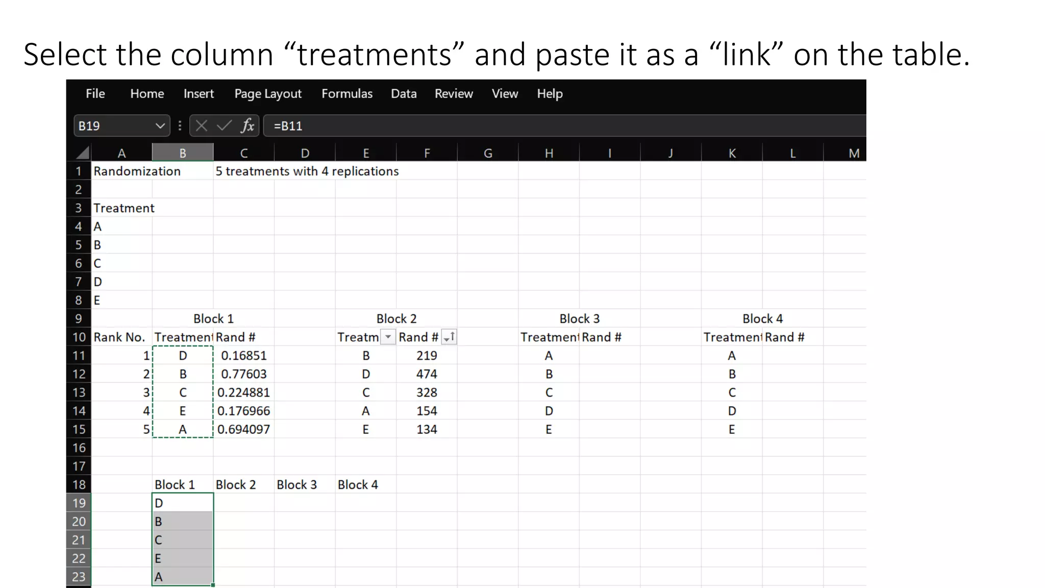 Using Excel For Randomization 1 Ppt