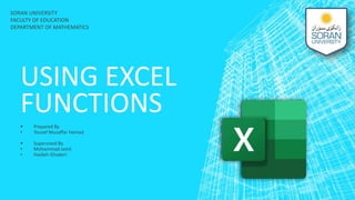 Using excel functions | PPTX