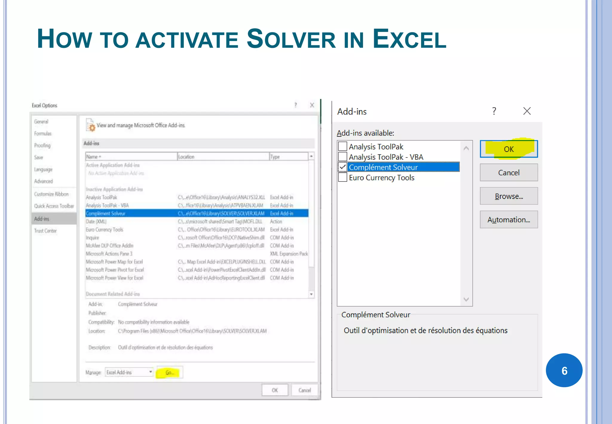 Using Excel Solver In Solving Lp And Transportation Problems Ppt