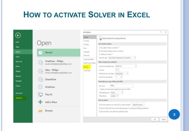 Using excel solver in solving lp, and transportation problems | PPT