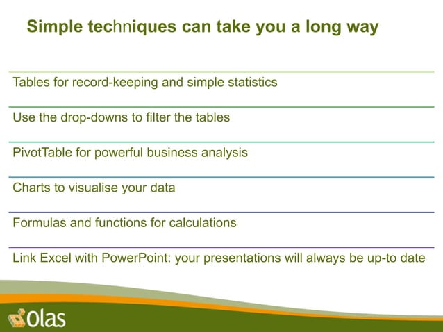 Using excel to manage your pipeline and assess | PPTX