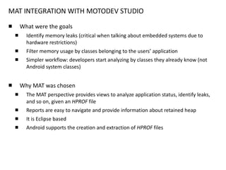 Using and Extending Memory Analyzer into Uncharted Waters | PPT