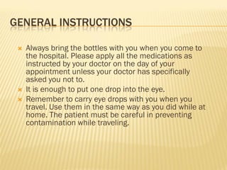 Using eye drops | PDF