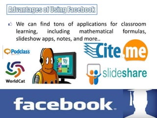 Using facebook in the classroom | PPT