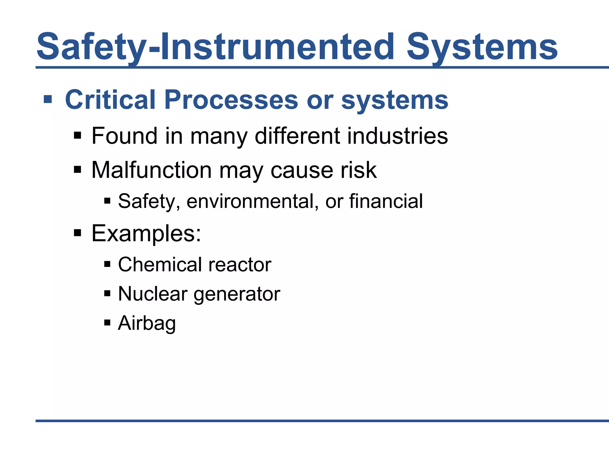 Using fault trees to analyze Safety Instrumented Systems | PPTX