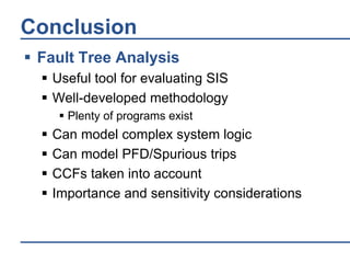 Using fault trees to analyze Safety Instrumented Systems | PPTX