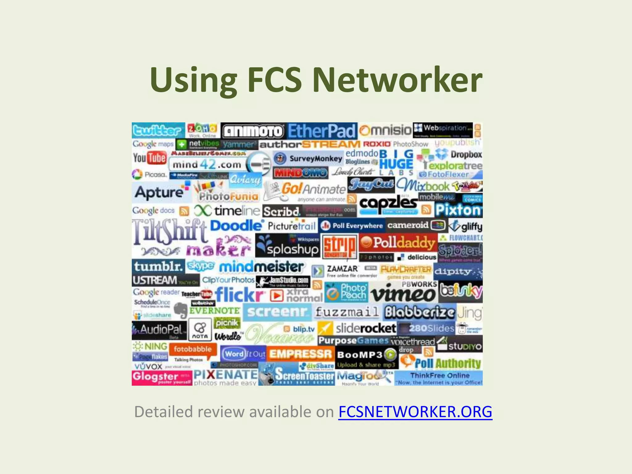 Using FCS Networker | PPTX | Technology & Computing
