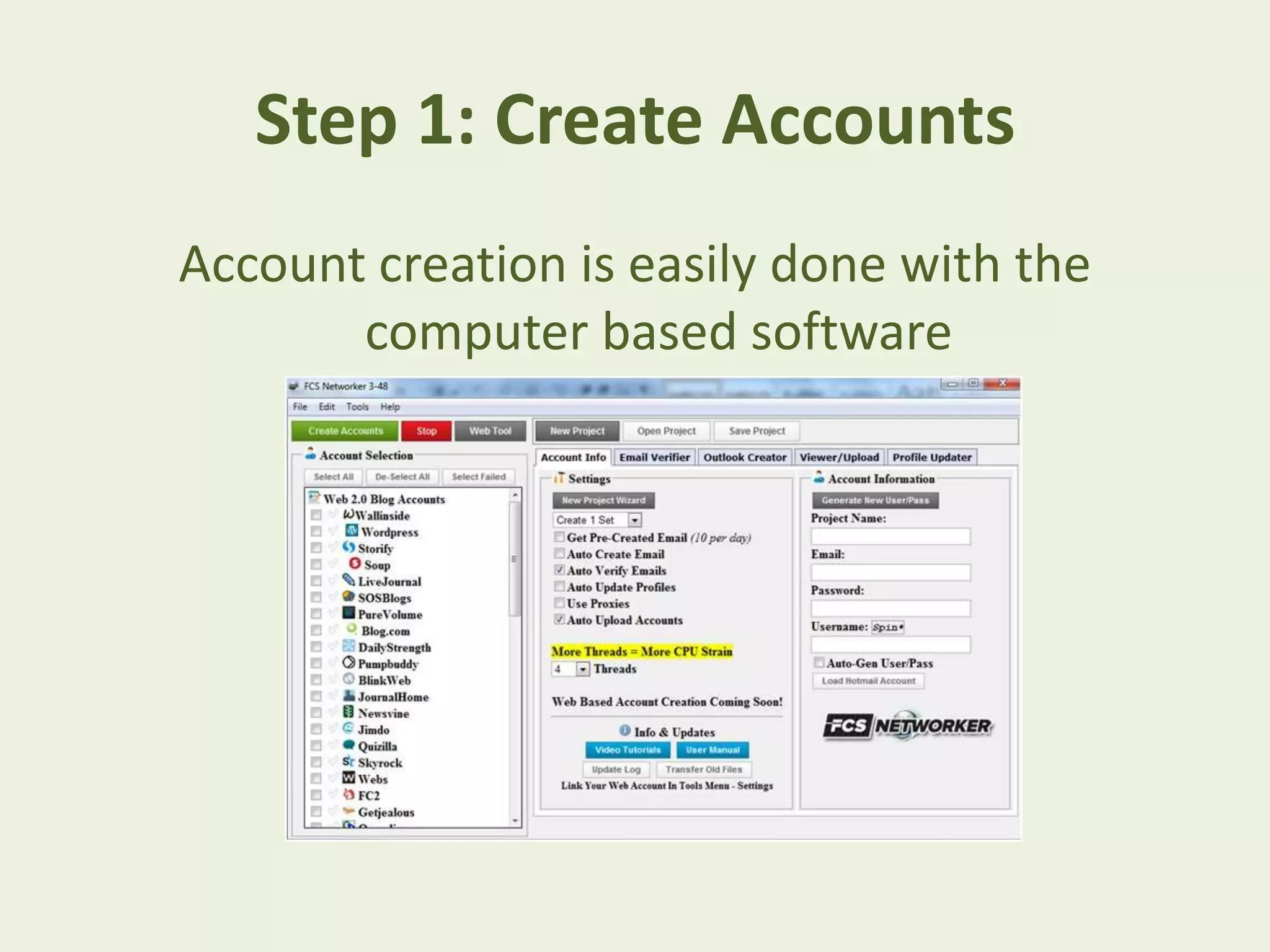 Using FCS Networker | PPTX | Technology & Computing