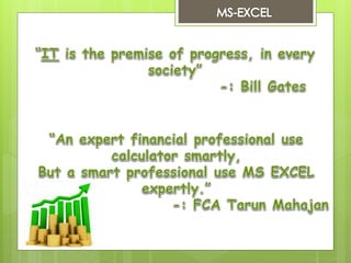 Using financial functions in ms excel | PPSX