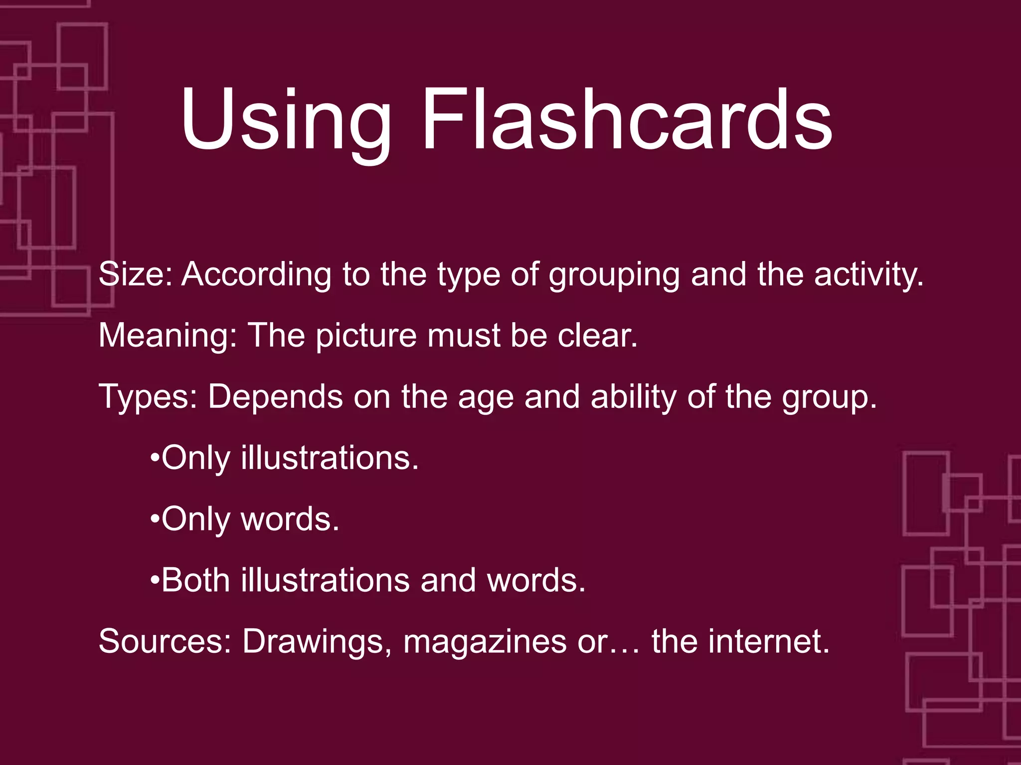 Using flashcards | PPTX