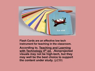 Power Point presentation on Flash cards for Classroom technology | PPTX