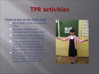 Using flash cards with young learners | PPT