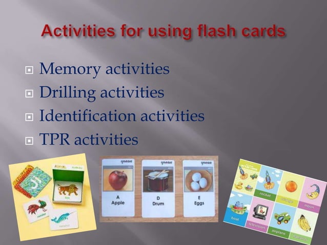 Using flash cards with young learners | PPT