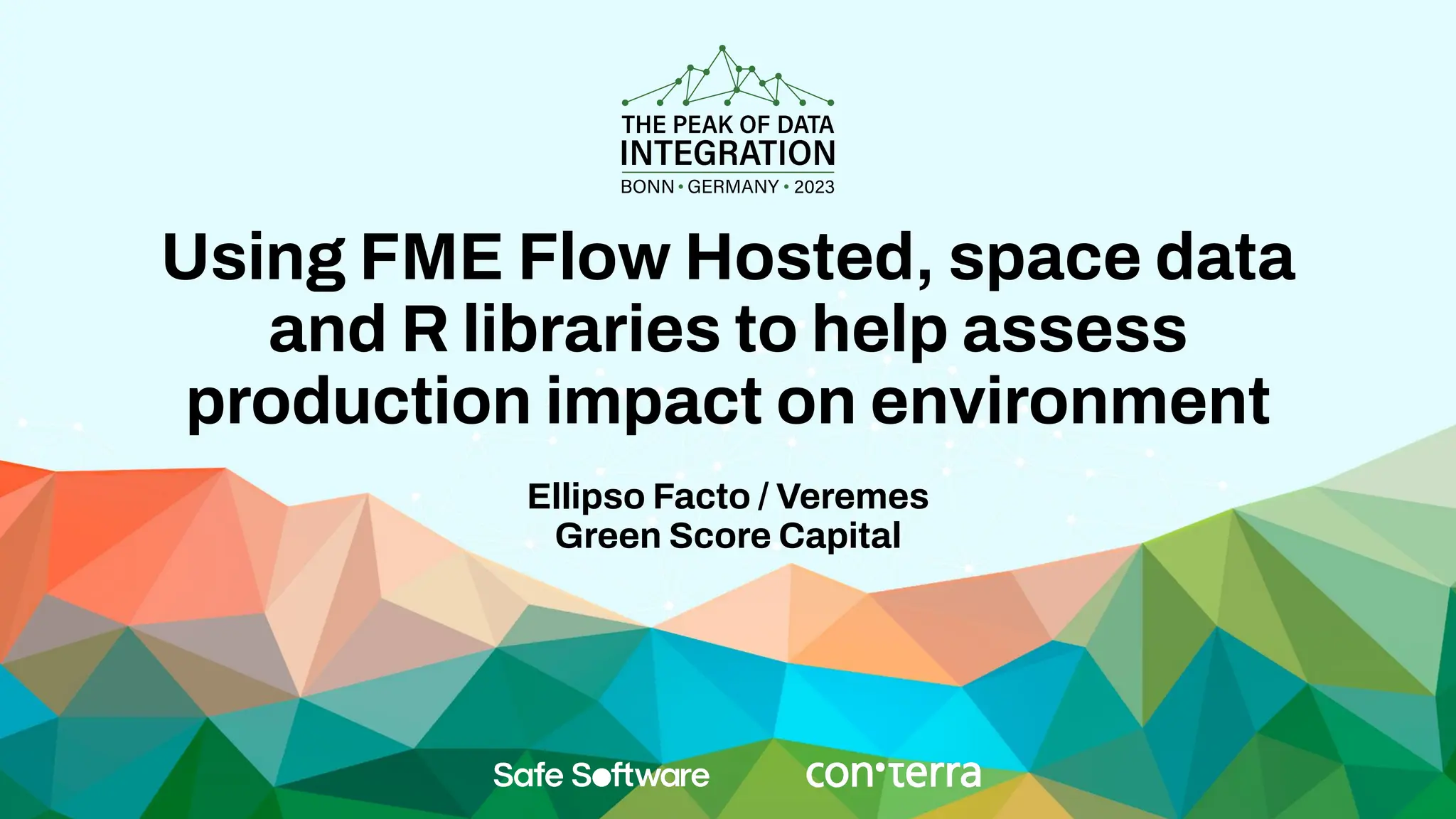 Using FME Cloud, Space Data and R Libraries to Help Assess Production Impact on Environment | PDF
