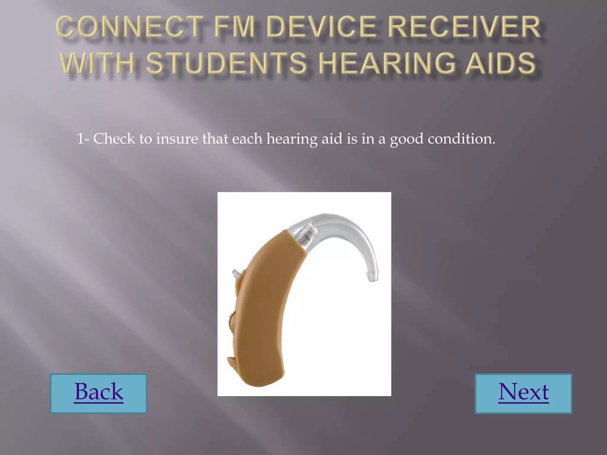Using FM System Device for Teaching Hearing Impaired | PPT