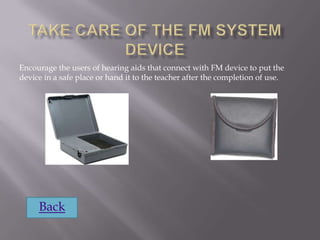 Using FM System Device for Teaching Hearing Impaired | PPTX