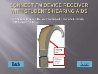 Using FM System Device for Teaching Hearing Impaired | PPT