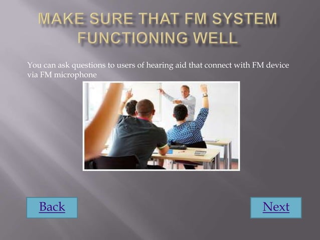 Using FM System Device for Teaching Hearing Impaired | PPT