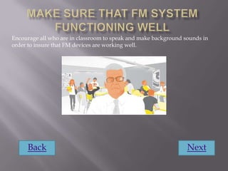 Using FM System Device for Teaching Hearing Impaired | PPT
