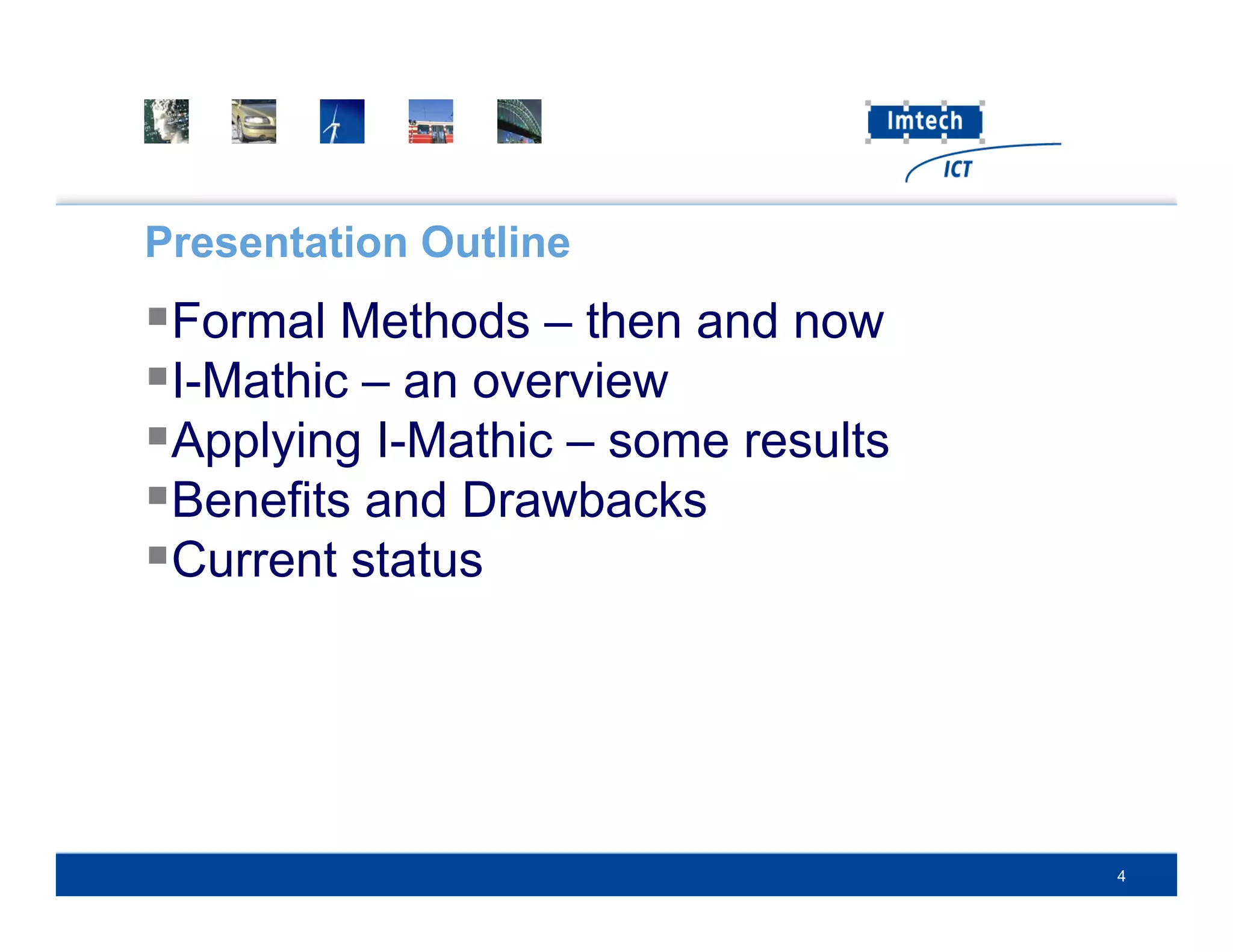 Using formal methods in Industrial Software Development | PPT