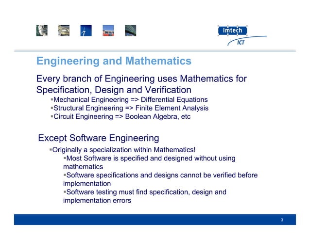 Using formal methods in Industrial Software Development | PPT