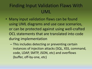Application and Website Security -- Designer Edition: Using Formal Specification Techniques To ...