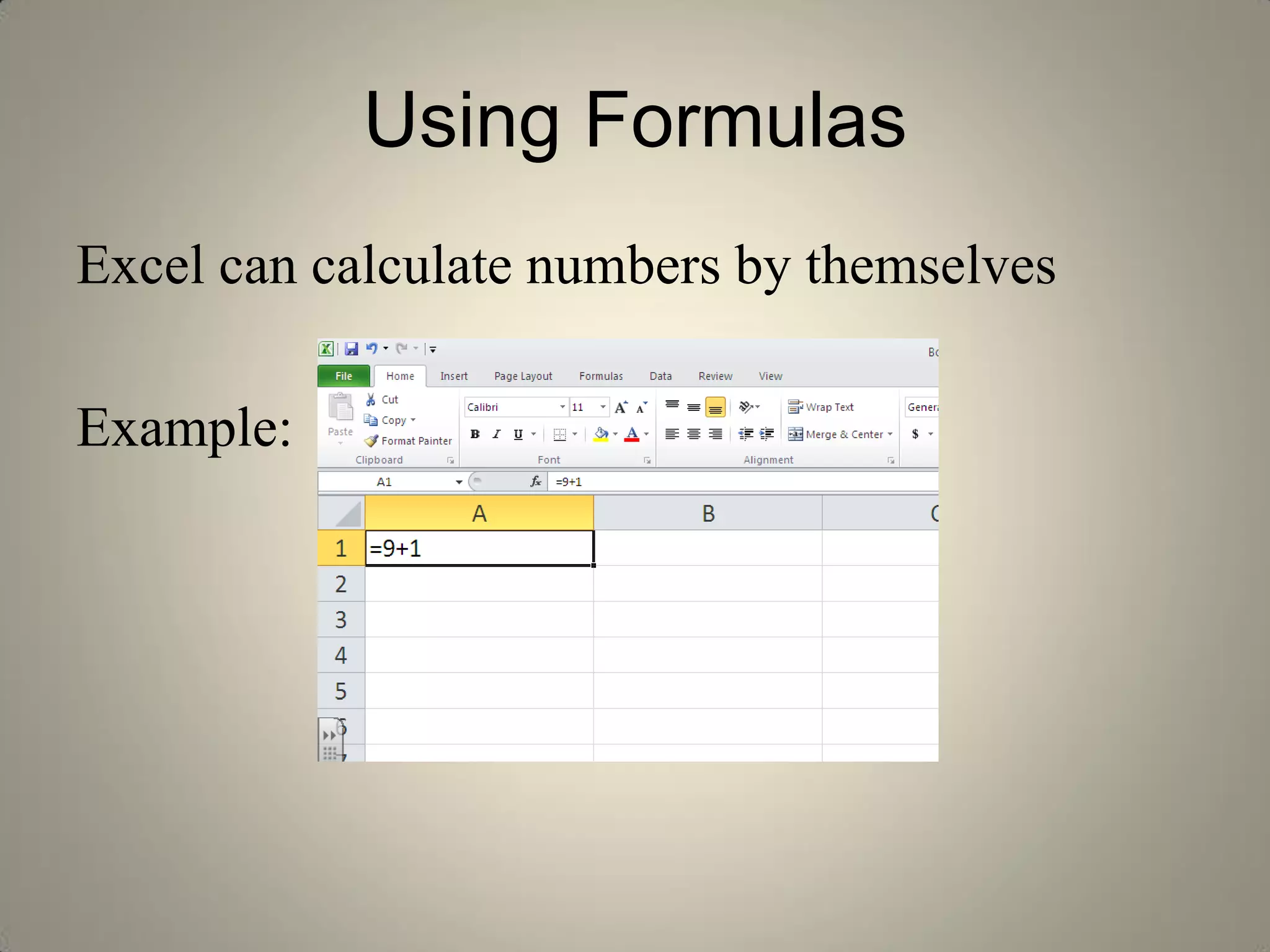 Using Formulas in Excel | PDF