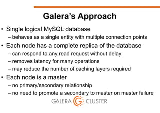 Using galera replication to create geo distributed clusters on the wan ...