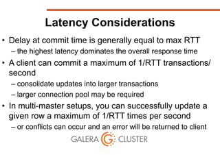 Using galera replication to create geo distributed clusters on the wan | PPT