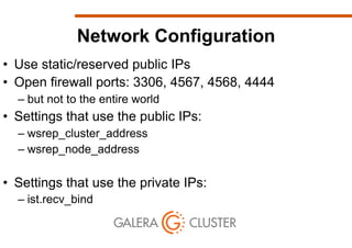 Using galera replication to create geo distributed clusters on the wan | PPT
