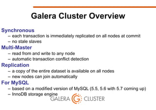 Using galera replication to create geo distributed clusters on the wan | PPT