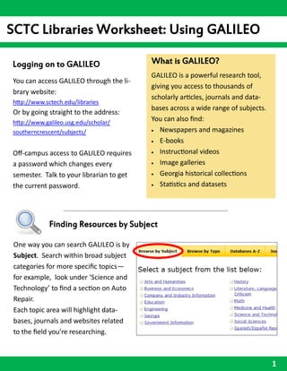 Using GALILEO | PDF