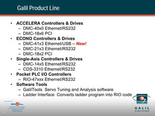 Galil - Using galil motion controllers to tune high precision stages presentation 2011 | PDF