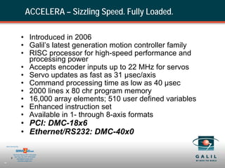 Galil - Using galil motion controllers to tune high precision stages ...