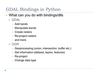 Using GDAL In Your GIS Workflow | PPTX | Programming Languages | Computing