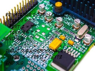 Using general sub procedures | PPTX