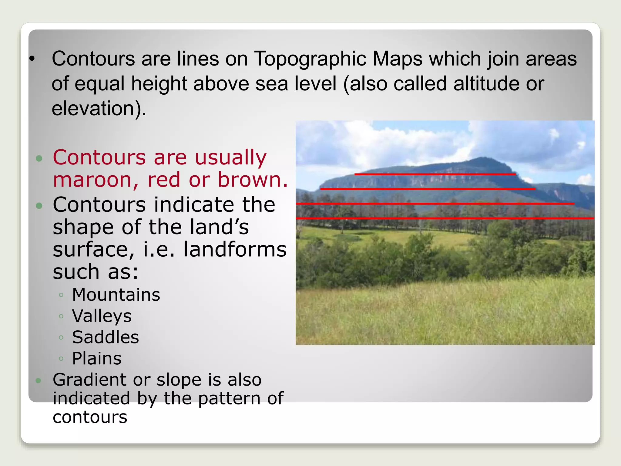 Using Geographic Tools Contours And Cross Sections Pptx