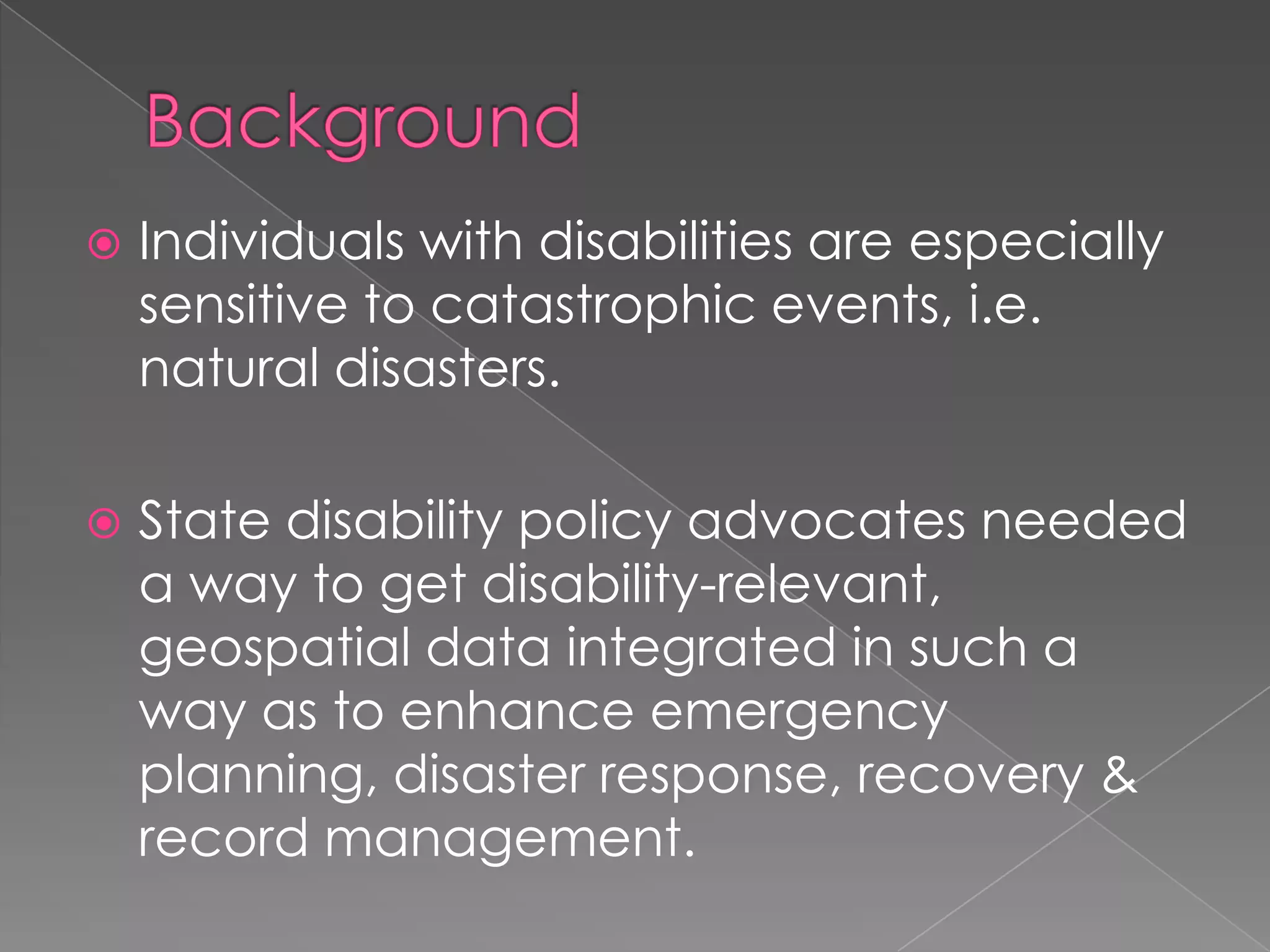 Using GIS Technology to Improve Emergency Management | PPTX