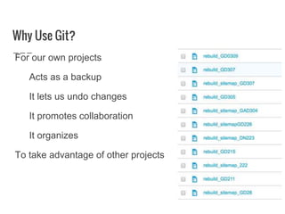Intro to Git, GitHub, and BitBucket | PPTX