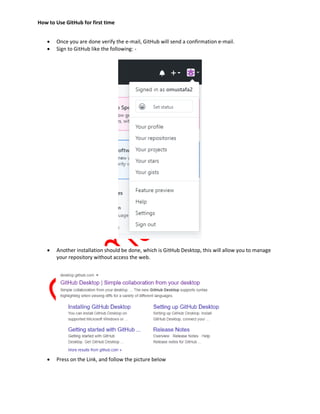 Using git hub for your code | PDF