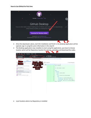 Using git hub for your code | PDF