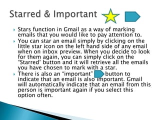 Using gmail and calendar slide show | PPT | Email | Internet