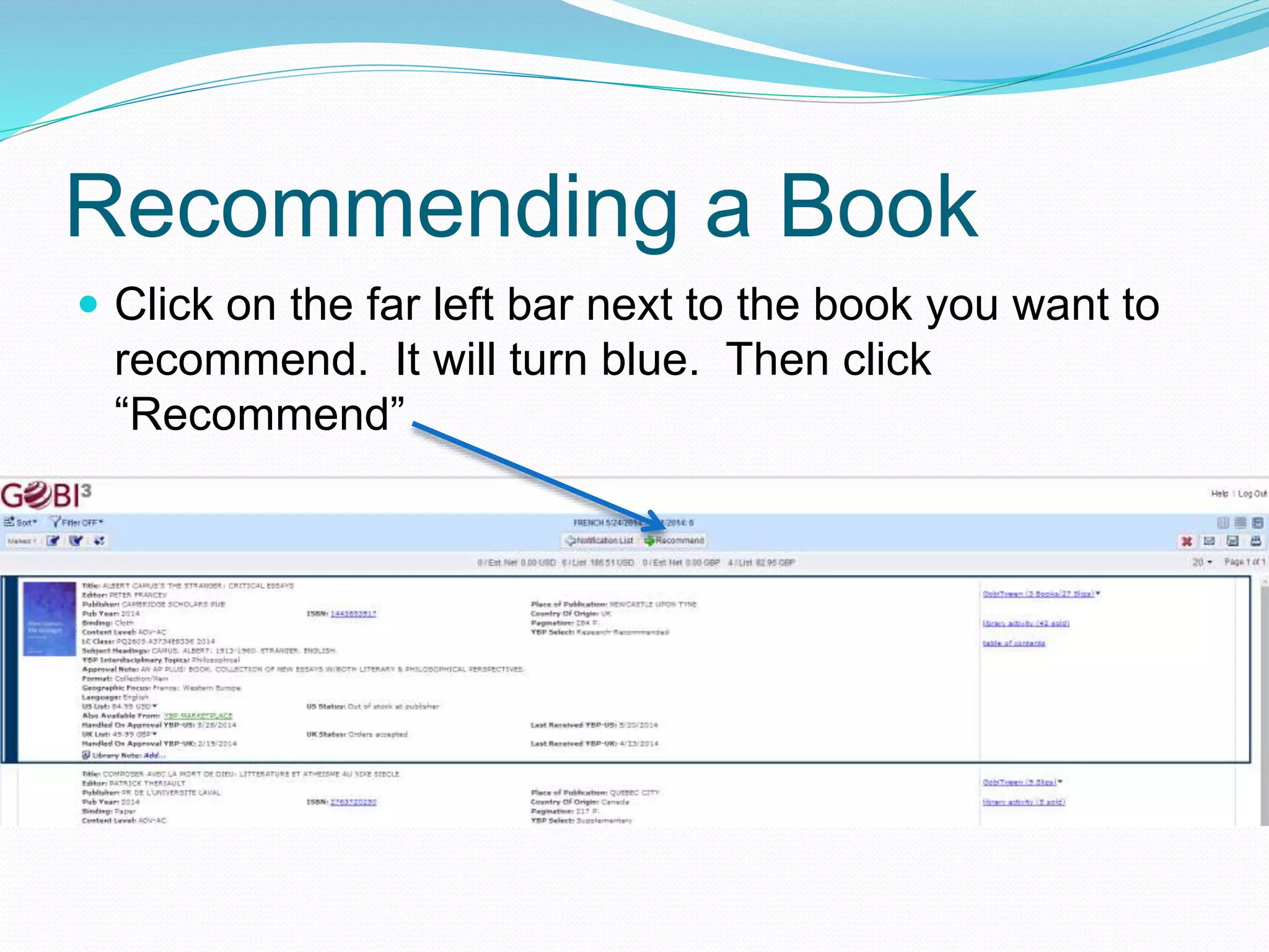 Using Gobi Notifications | PPT