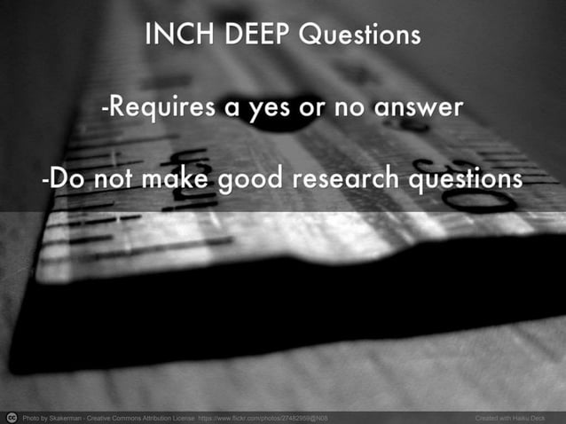 Using Good Questions: Narrowing a Topic and Developing a Research ...