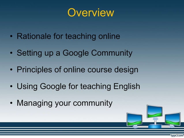Using google communities for teaching | PPT