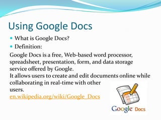 Using google docs | PPTX